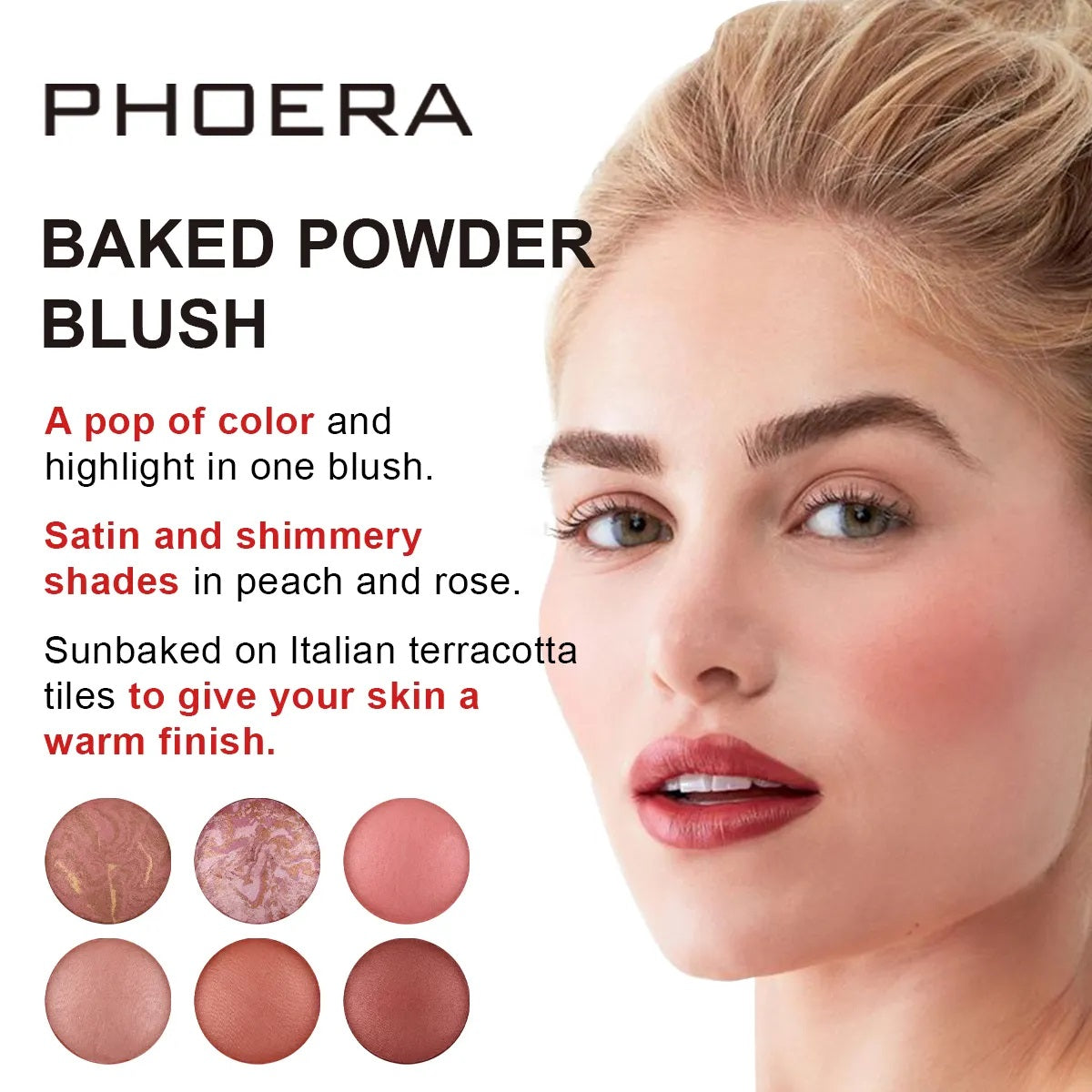 Phoera Baked Powder Blush – Makeover Centre Shopping