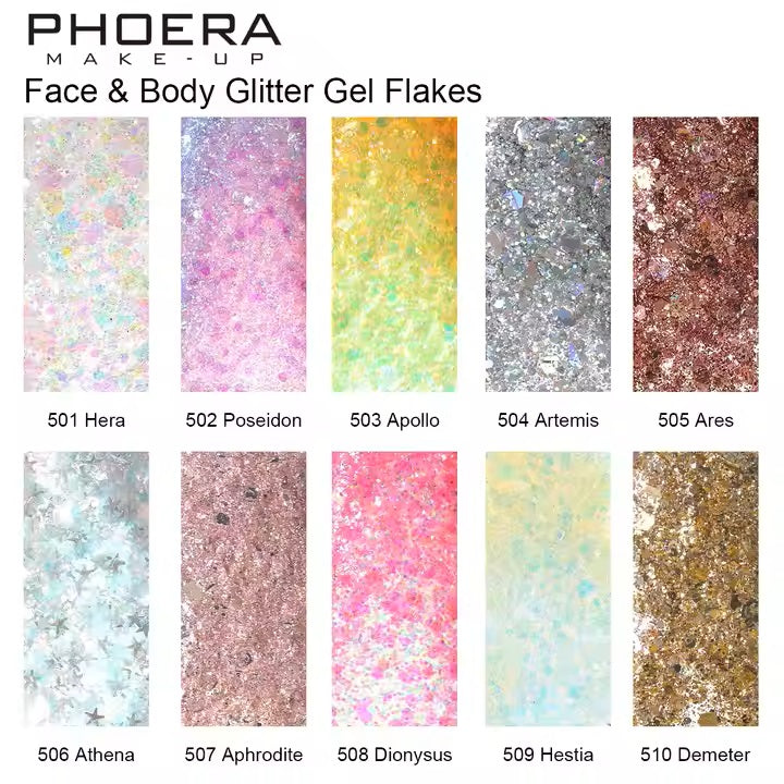 Phoera Glitter Gel Flakes – Makeover Centre Shopping